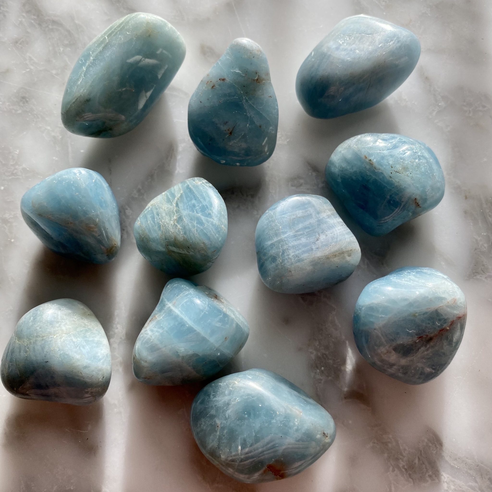 Beryl Aquamarine Tumbled Pocket Stone - Minera Emporium Mineral Shop