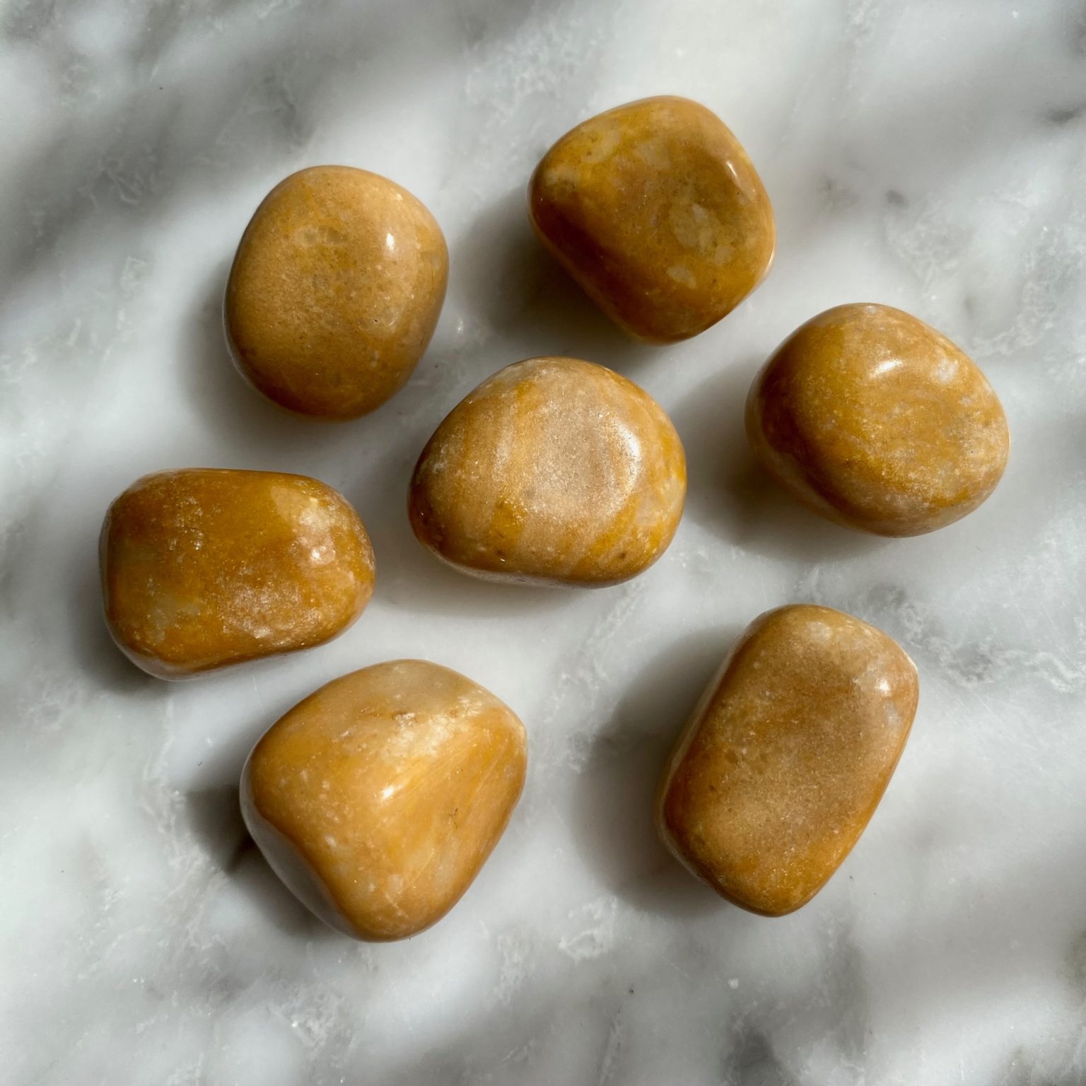 Yellow Jade Tumbled Pocket Stone - Minera Emporium Mineral Shop