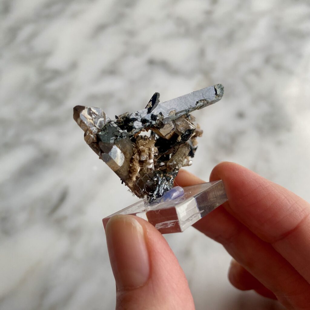 Aegirine and Smoky Quartz from Mount Malosa, Malawi - Minera Emporium ...