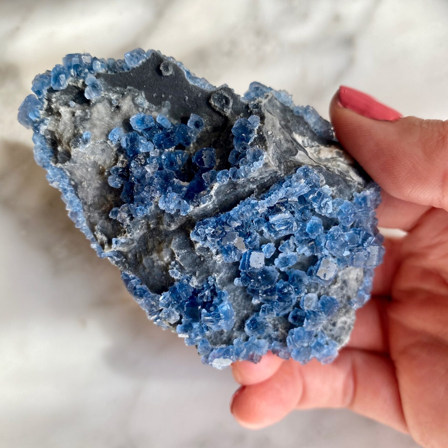 Blue Fluorite from Xia Yang Mine, China - Minera Emporium Mineral Shop