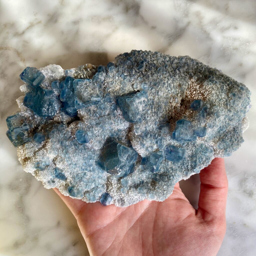 Blue Fluorite Plate from Xia Yang Mine, China - Minera Emporium Mineral ...