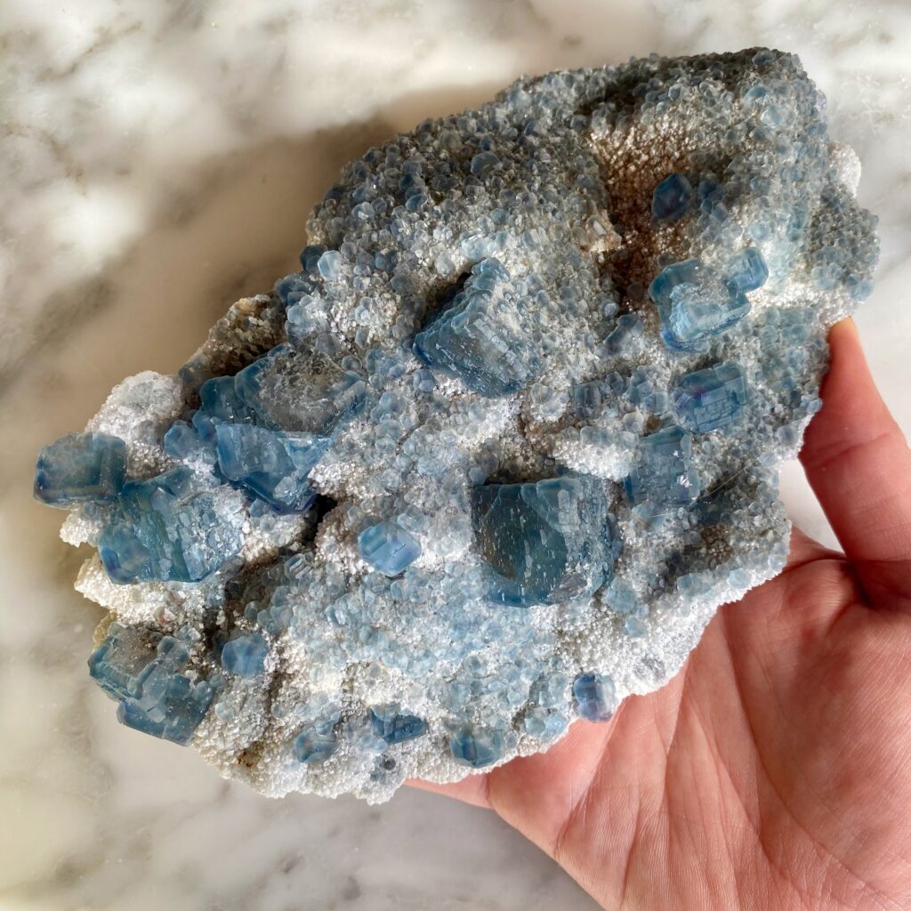 Blue Fluorite Plate from Xia Yang Mine, China - Minera Emporium Mineral ...
