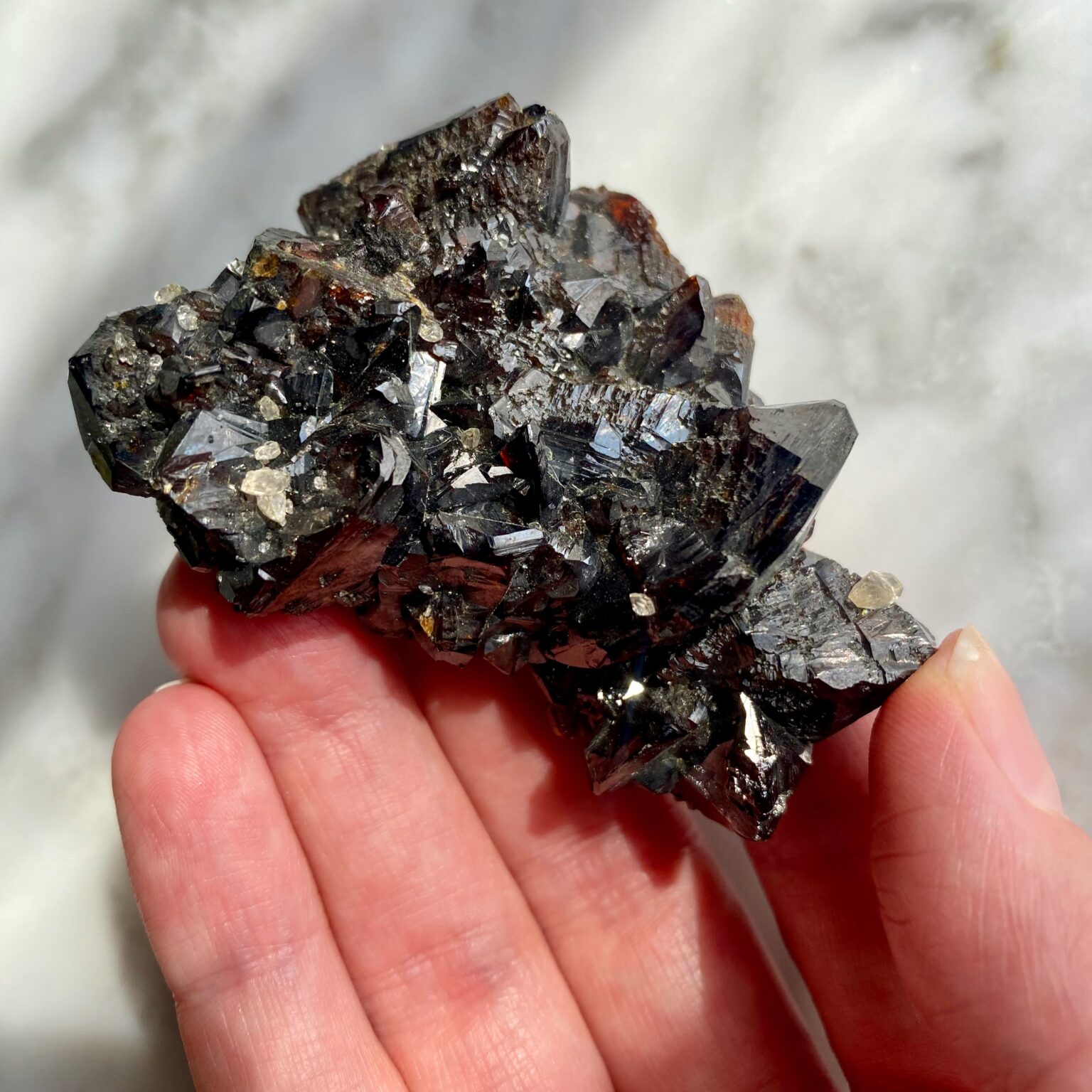 Sphalerite and Calcite from Elmwood Mine, Tennessee, USA - Minera ...