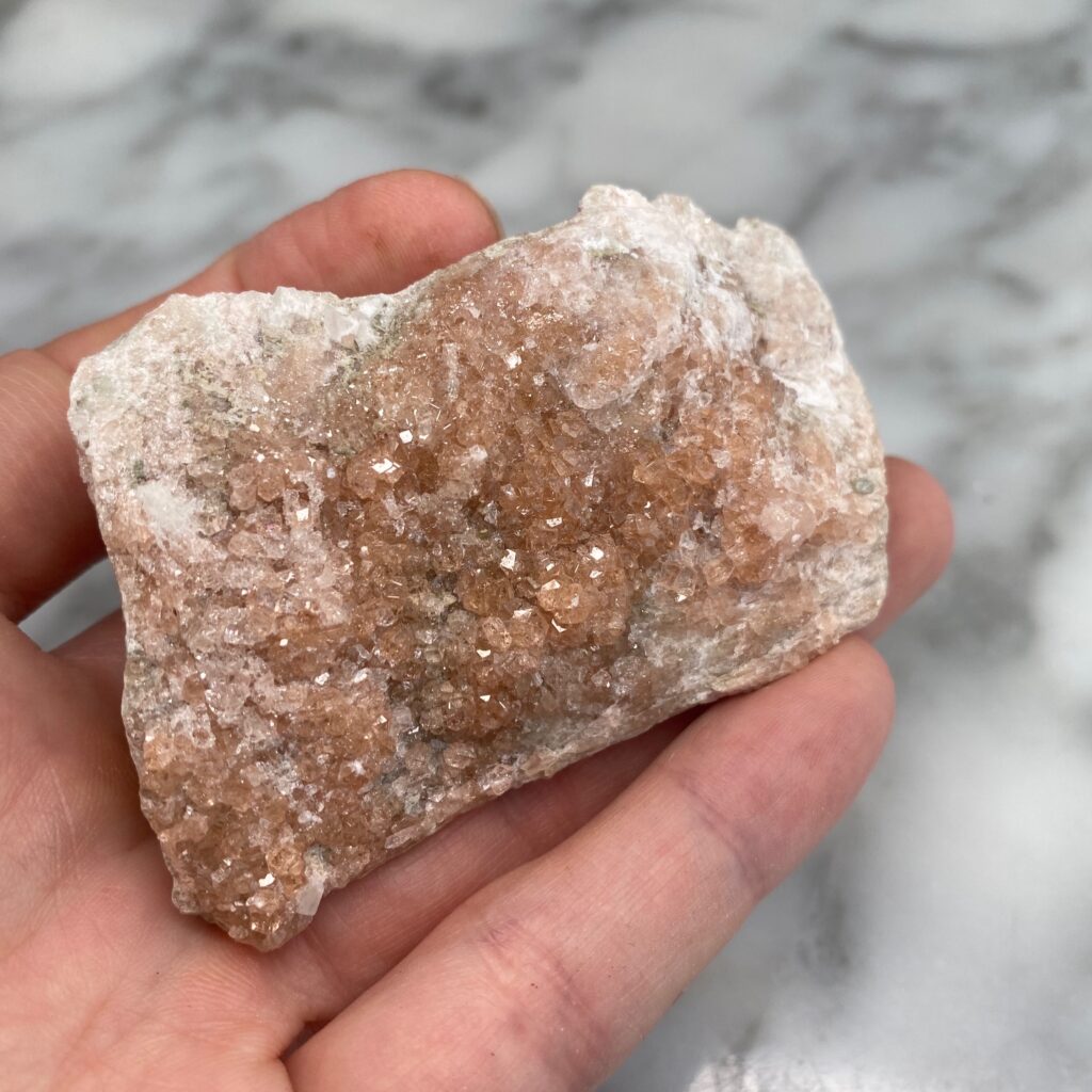 Hessonite Garnet Cluster from Jeffrey Mine, Quebec (Large B) - Minera ...