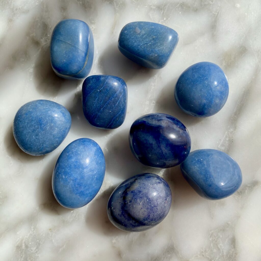 Blue Aventurine Tumbled Pocket Stone - Minera Emporium Mineral Shop